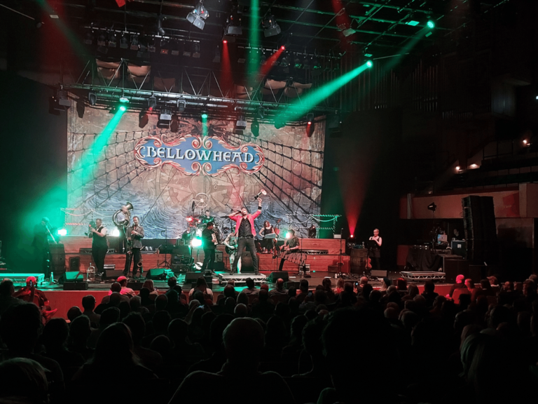 Bellowhead live review: folk heroes reunite for stirring Cardiff show